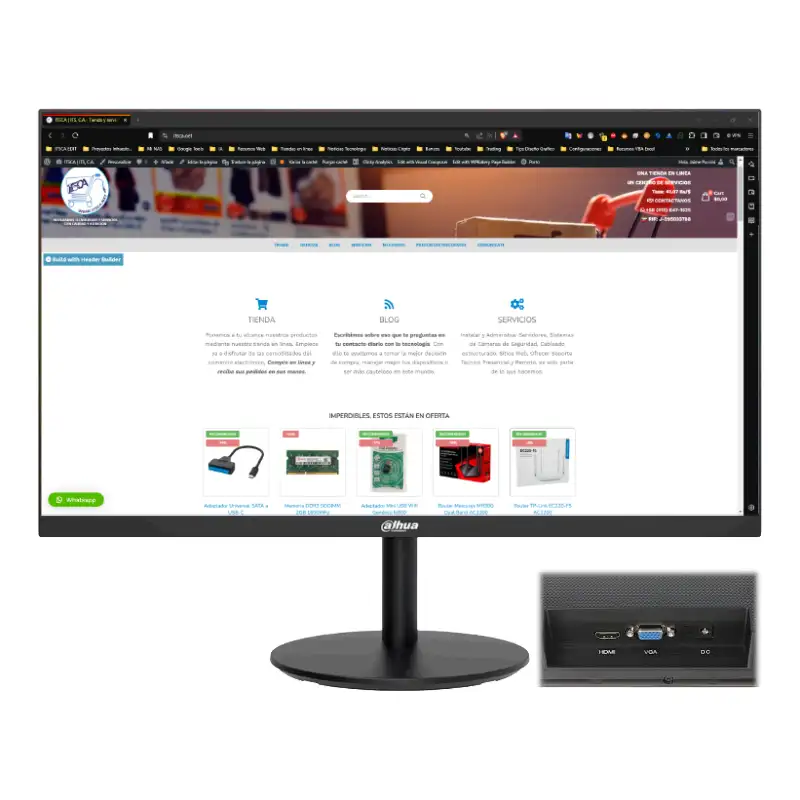 ITSCA | ITS, C.A. - MONITOR DAHUA 24" FHD 1920×1080 HDMI VGA DHI-LM24-A200