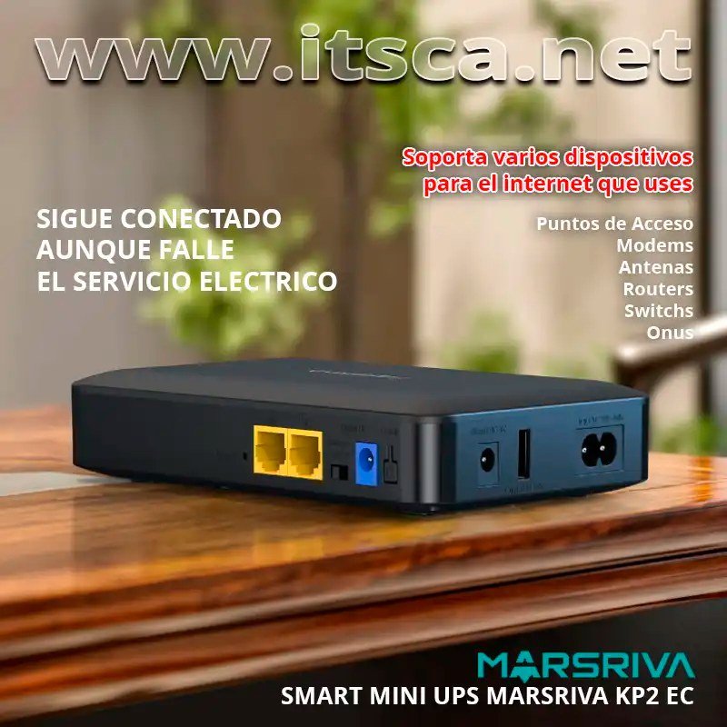 ITSCA | ITS, C.A.- Smart Mini UPS Marsriva KP2 EC